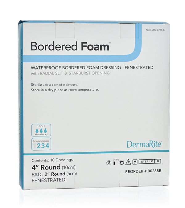 Geriatric Medical | FOAM BORDERED DRS 4" RND