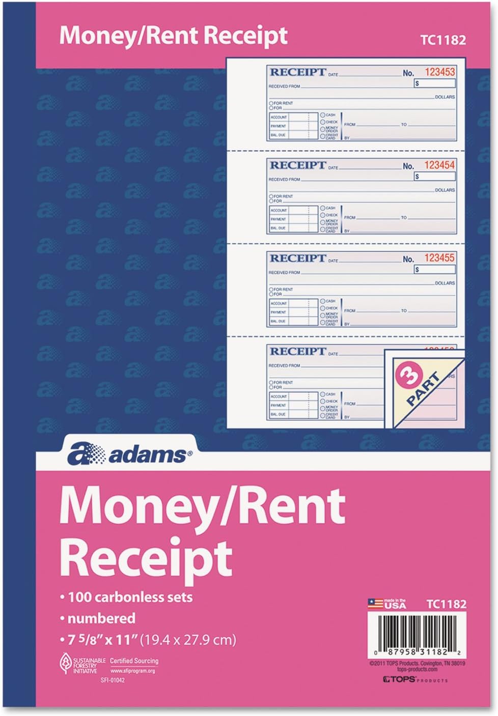 Geriatric Medical | RECEIPT BOOK 3-PART CARBONLESS
